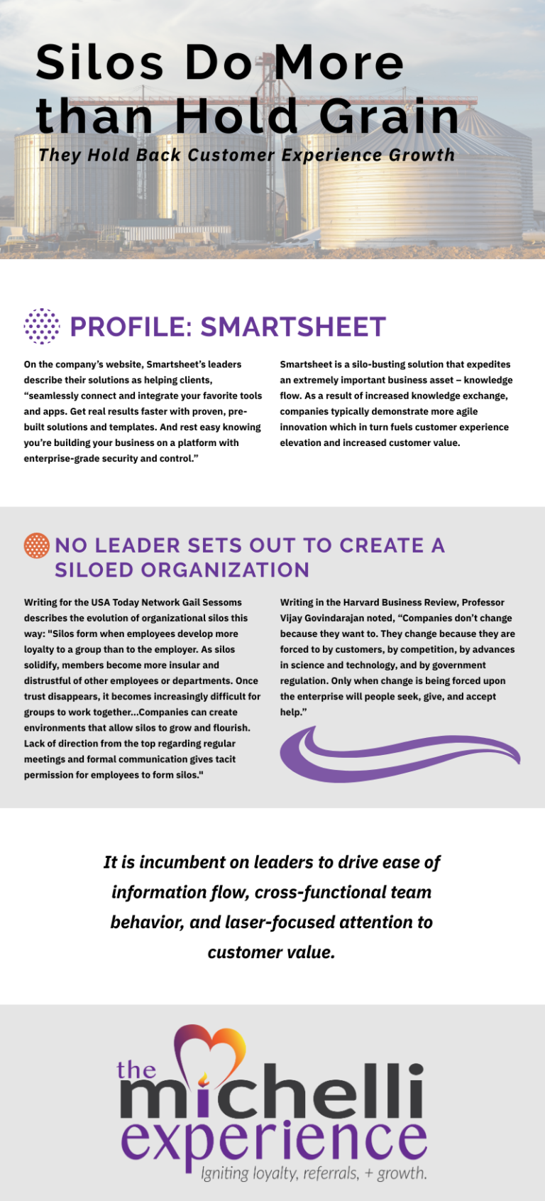 Silos Do More than Hold Grain - They Hold Back Customer Experience ...