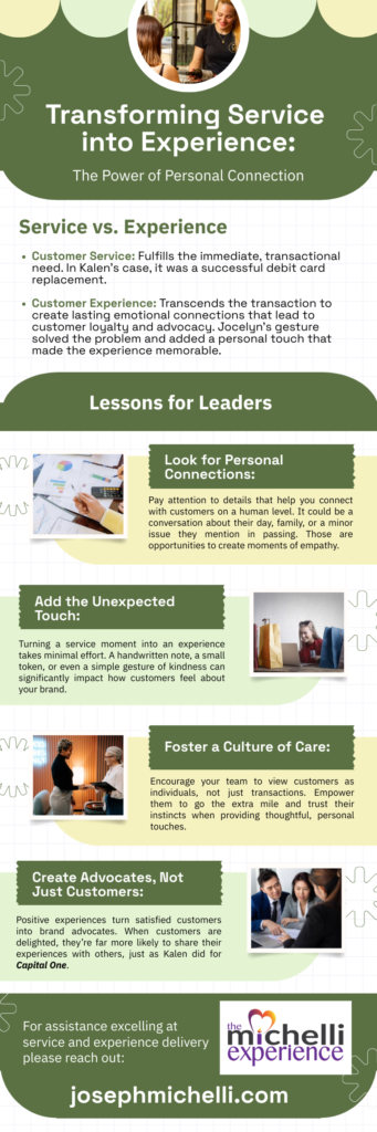Transforming Service into Experience: The Power of Personal Connection (Infographic) - Joseph ...