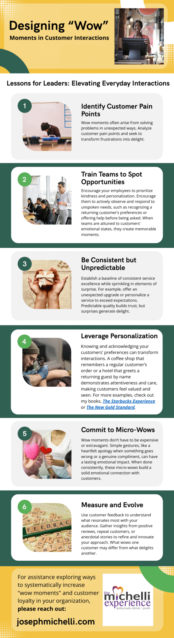 Designing “Wow” Moments in Customer Interactions (Infographic) - Joseph Michelli | The Michelli ...